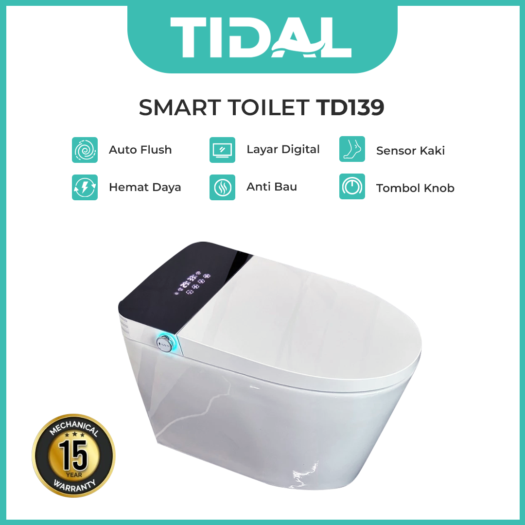 Smart Toilet Kloset Duduk Automatic Rough-in 30 cm / 50 cm Tidal TD139 ...