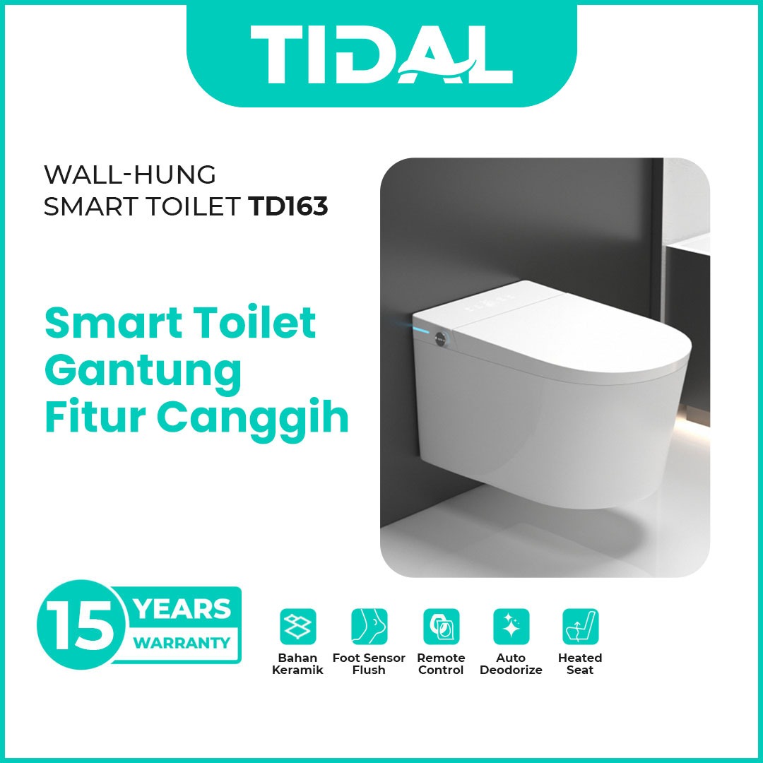 Smart Toilet Kloset Duduk Automatic Rough-in 30 cm / 50 cm Tidal TD139 ...