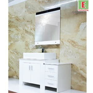 Wastafel Cabinet Europe Enchanting PVC Waterproof N804 (Black / White)