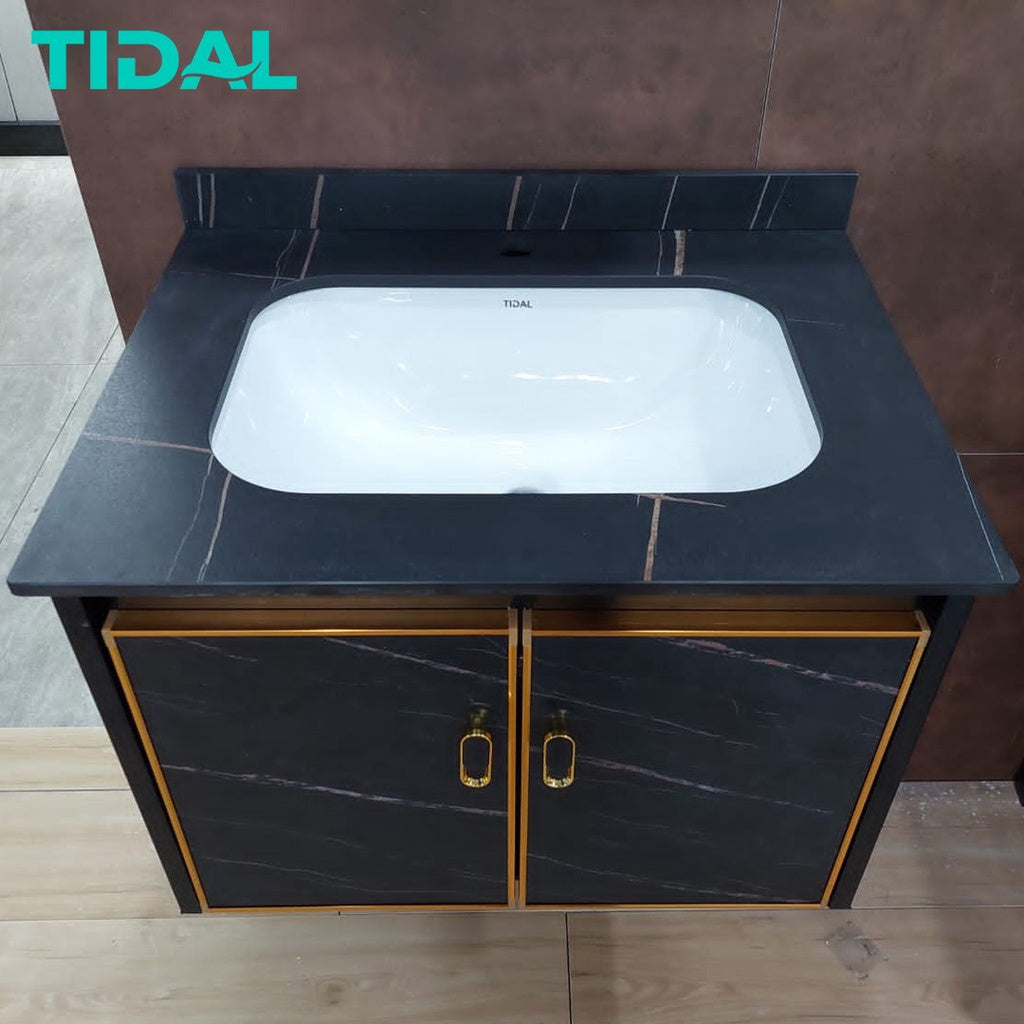 Wastafel Kabinet Modern Minimalis Cermin Kamar Mandi TIDAL TD061 ...