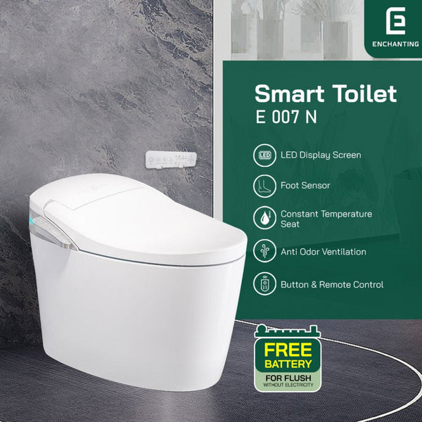 Automatic Smart Toilet/Kloset Luxury Design Europe Enchanting E007N